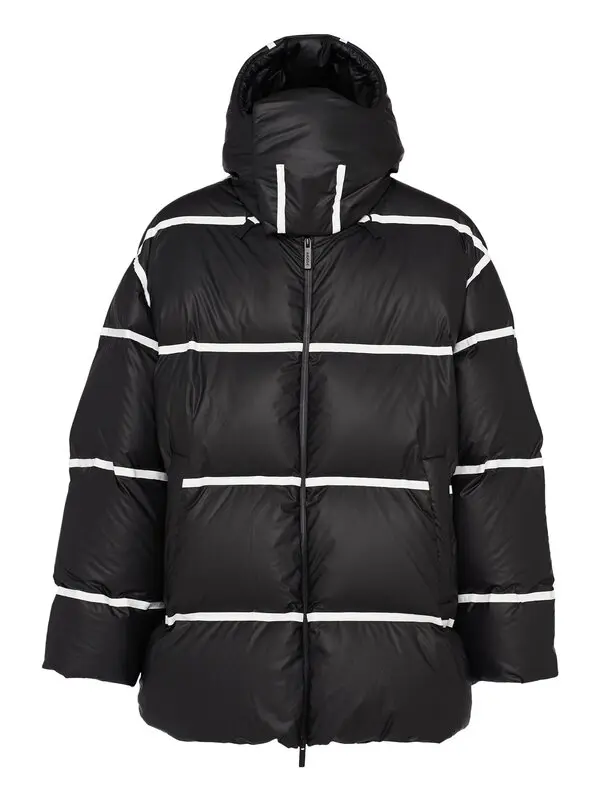Prada Medium-weight Light Technical Fabric Down Jacket - Black