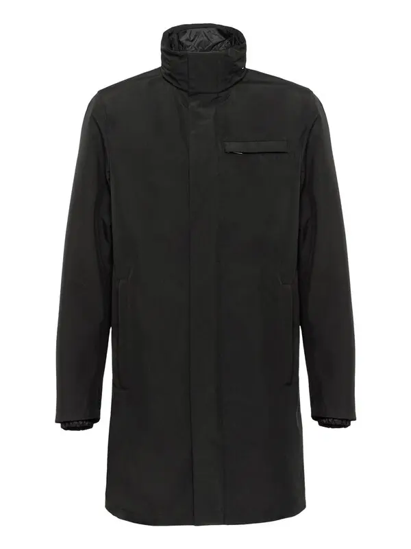 Prada Technical Fabric Raincoat - Black