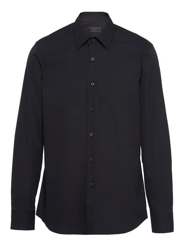 Prada Stretch Cotton Shirt - Black