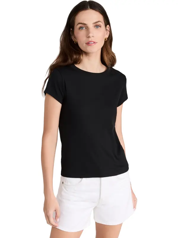 Madewell Pima Rib Tee - True Black