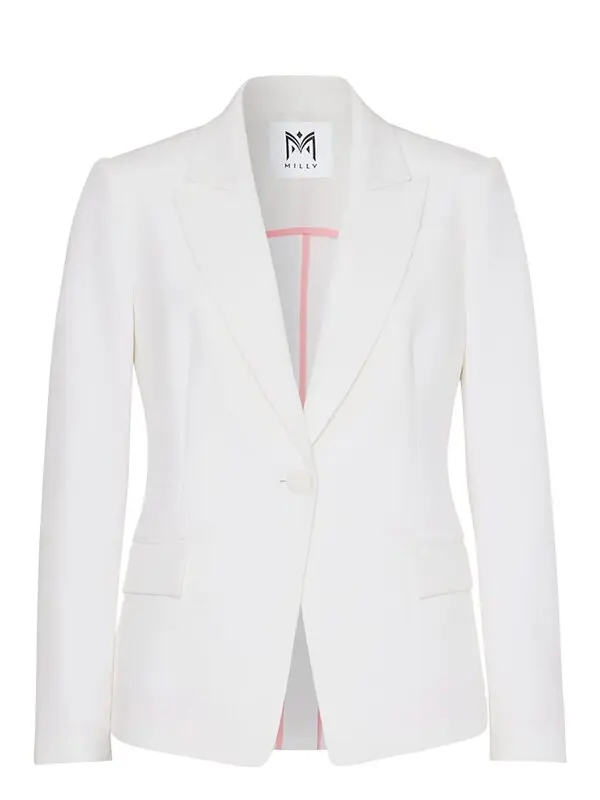 MILLY Avery Cady Blazer - Ecru