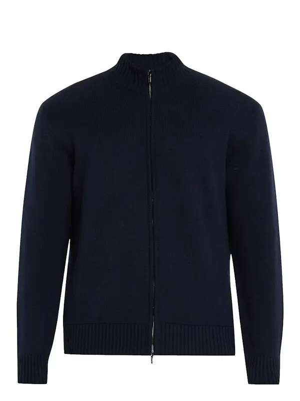 Loro Piana Cashmere Parksville Full-zip Sweater - Blue/navy