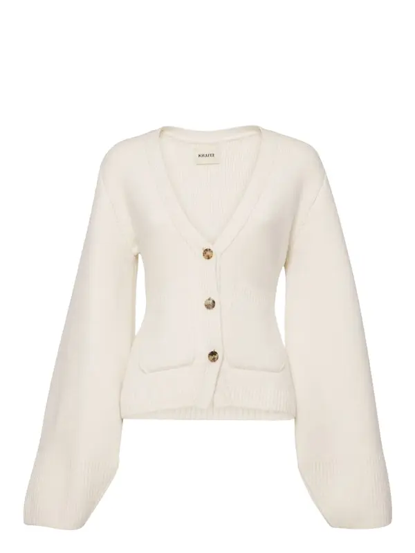 Khaite Scarlet Cashmere Cardigan - White
