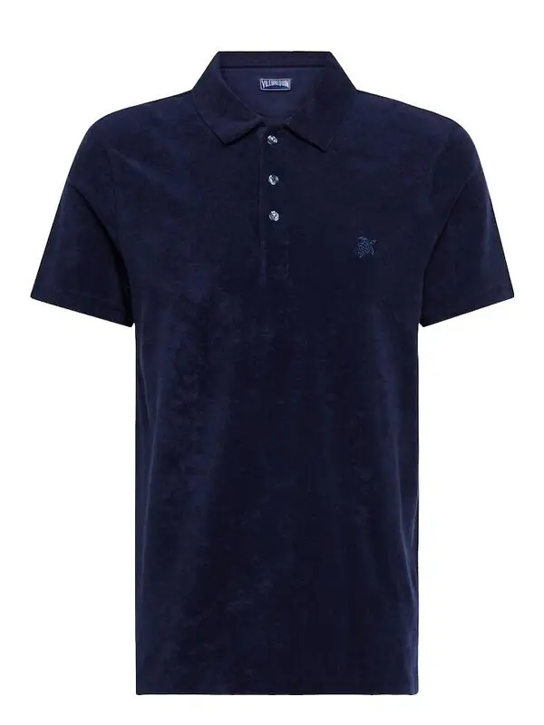 Vilebrequin Phoenix Terry Toweling Polo Shirt - Blue