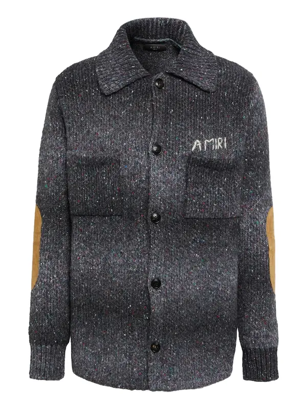 Amiri Virgin Wool Overshirt - Blue