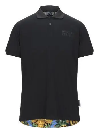 Versace Polo Shirt Size Cotton - Black
