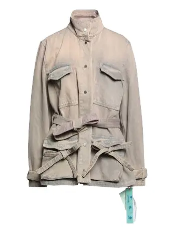 OFF-WHITE™ Denim Jacket With Bow Detail - Beige