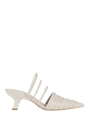 VIC MATIE Mules & Clogs In Leather - Off White