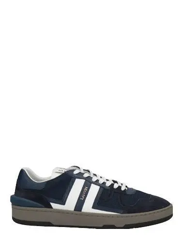 LANVIN Sneakers In Calfskin And Textile Fibers - Blue