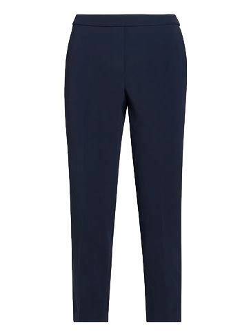 Theory Triacetate And Polyester Tapered Cropped Pants - Navy