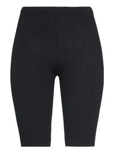 ANTONELLA RIZZA Ribbed Wool Bike Shorts - Black
