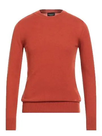 Emporio Armani Solid Cashmere Sweater - Rust