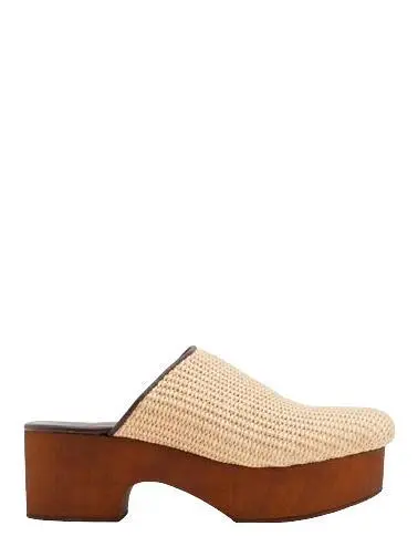 8 BY YOOX Woven Mules With Block Heel - Beige