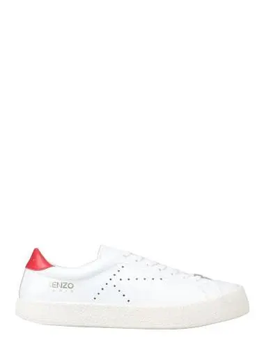 Kenzo Low-top Leather Sneakers - White