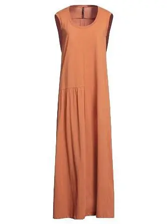MANILA GRACE Cotton Maxi Dress - Brown