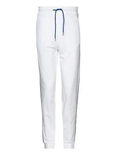 BIKKEMBERGS Pants Size Cotton, Elastane - White