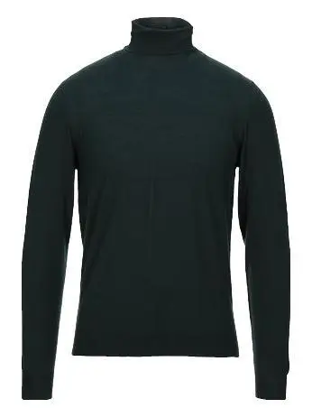 DRUMOHR Modern Turtleneck In Super 140s Wool - Green