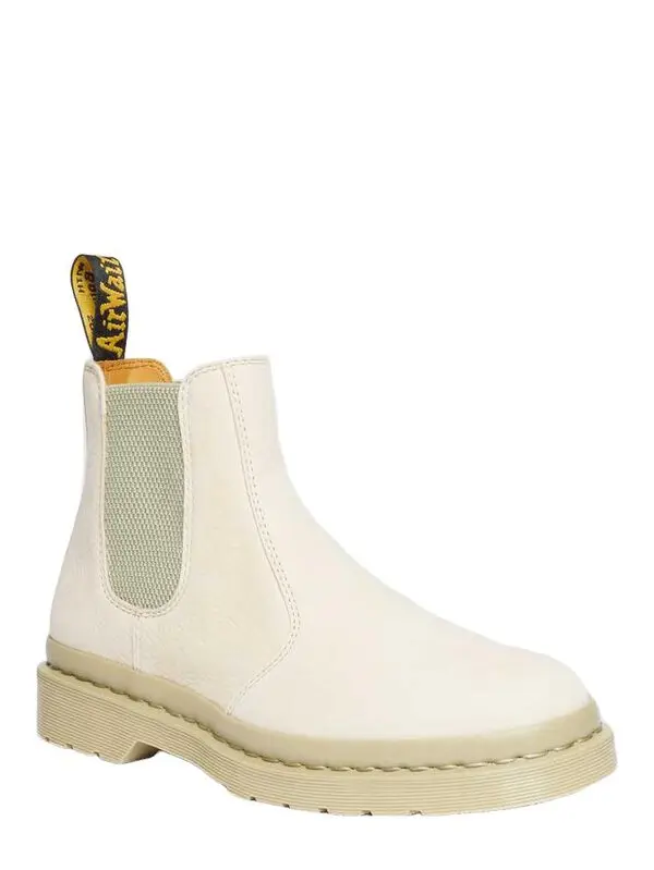 Dr. Martens 2976 Mono Milled Nubuck Leather Chelsea Boots - Cream