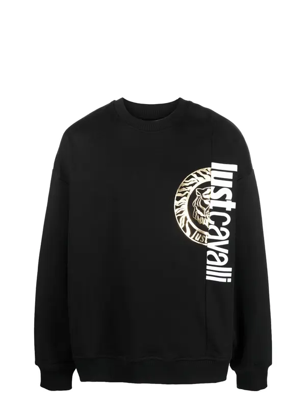 Just Cavalli Logo-print Sweatshirt - Black