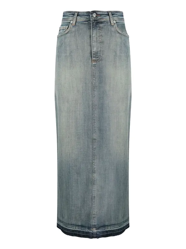 GANNI Denim Maxi Skirt - Blue