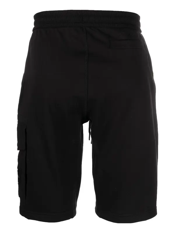 Calvin Klein Logo-patch Cargo Track Shorts - Black
