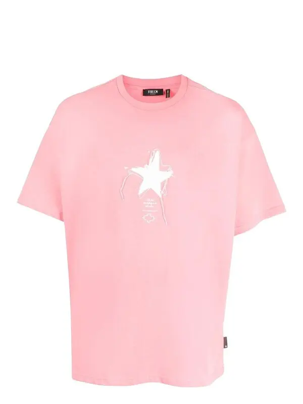 FIVE CM Star-print T-shirt - Pink