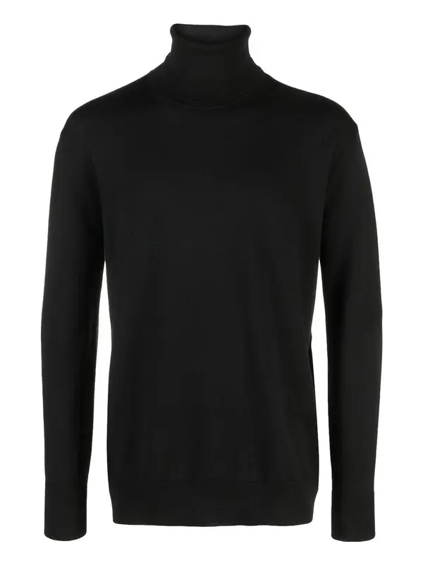 JIL SANDER High-neck Wool Jumper - Black