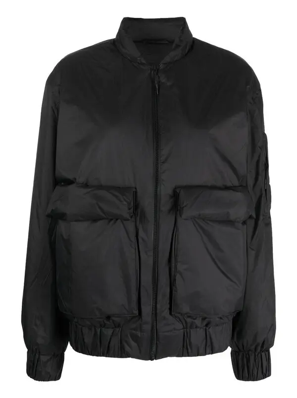 Rains Flap-pockets Puffer Jacket - Black