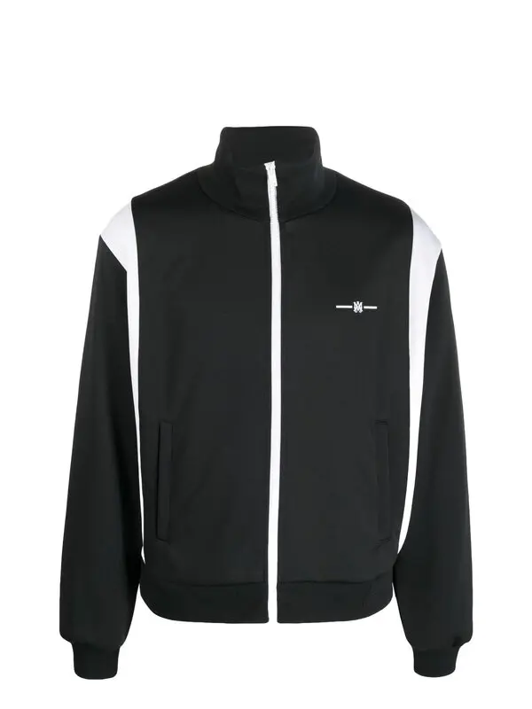 Amiri Logo-print Zip-up Sweatshirt - Black