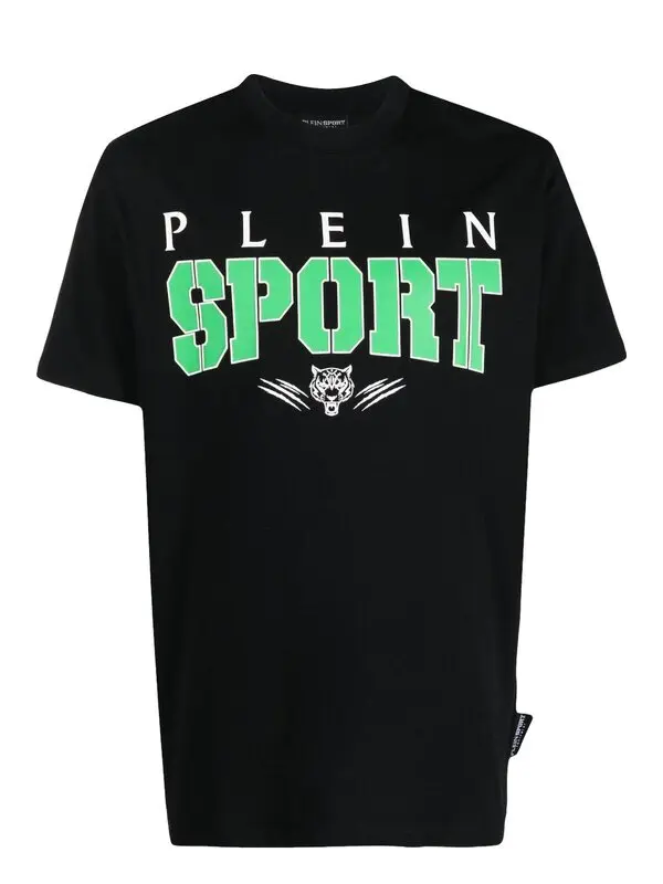 PLEIN SPORT Logo-print T-shirt - Black