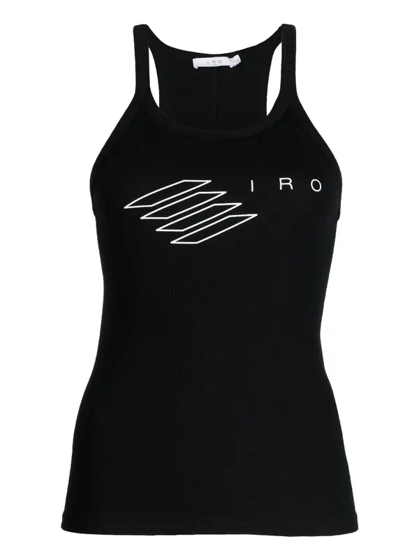 IRO PARIS Logo-print Tank Top - Black