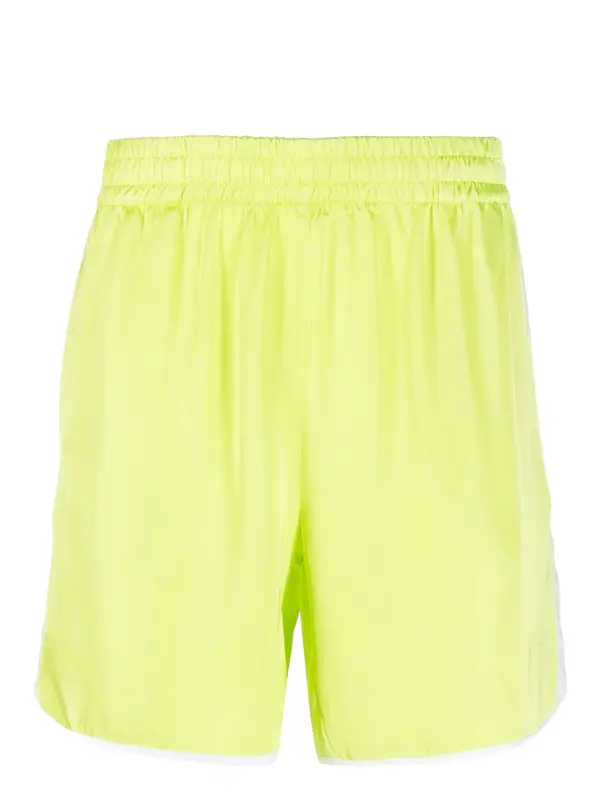 BLUE SKY INN Contrasting-sides Track Shorts - Green