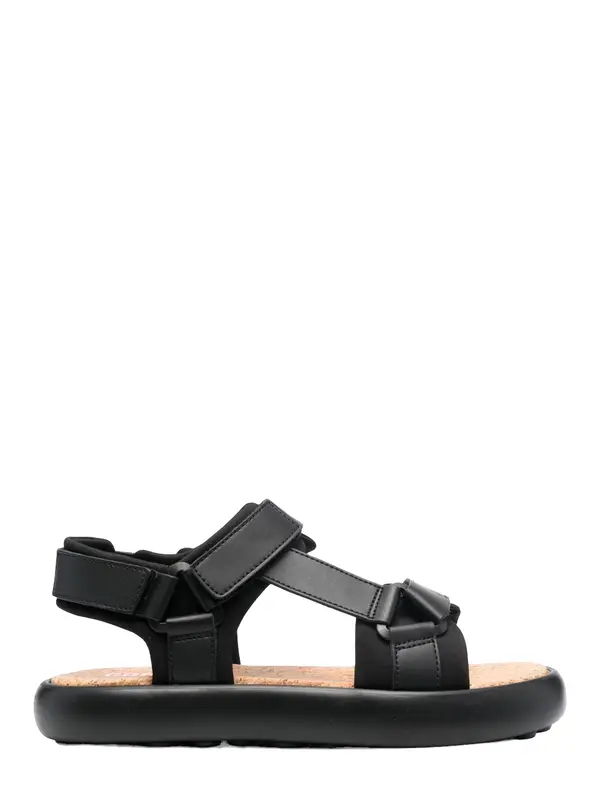 Camper Pelotas Flota Leather Sandals - Black