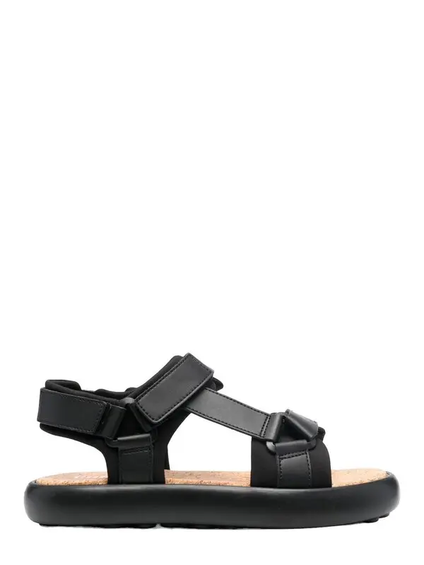 Camper Pelotas Flota Leather Sandals - Black