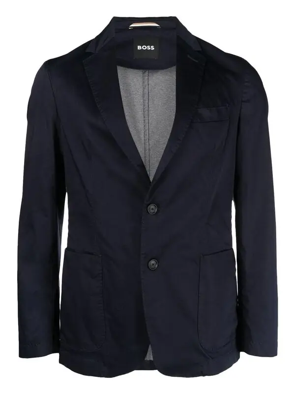 BOSS V-neck Classic Blazer - Blue