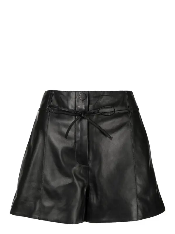 YVES SALOMON Flared Shorts - Black