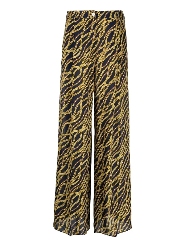 Michael Kors Mid-rise Wide-leg Trousers - Blue