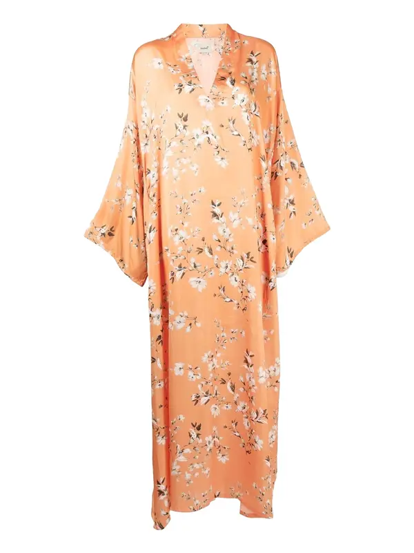 BAMBAH Josephine Floral-print Maxi Dress - Orange