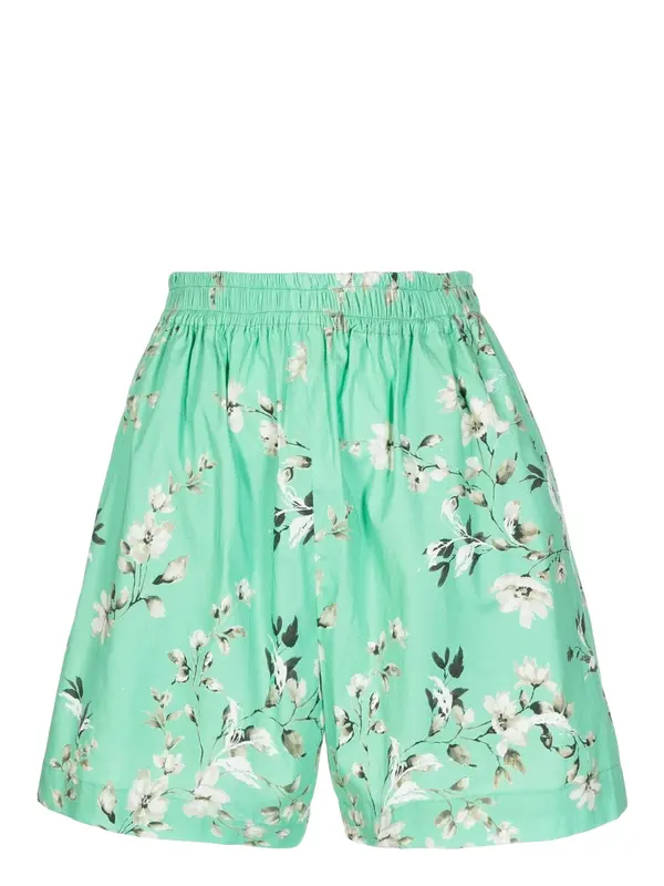 BAMBAH Josephine Floral Shorts - Green
