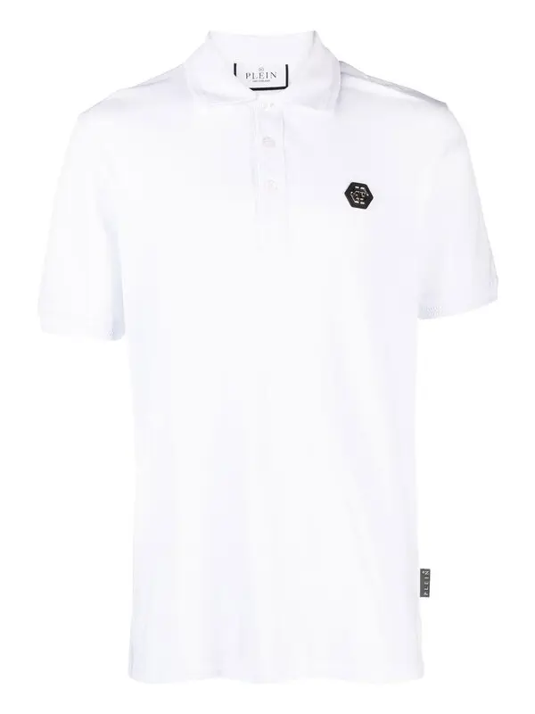 Philipp Plein Skull-print Polo Shirt - White