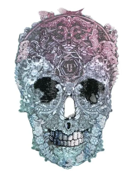 Philipp Plein Skull-embellished T-shirt - Blue