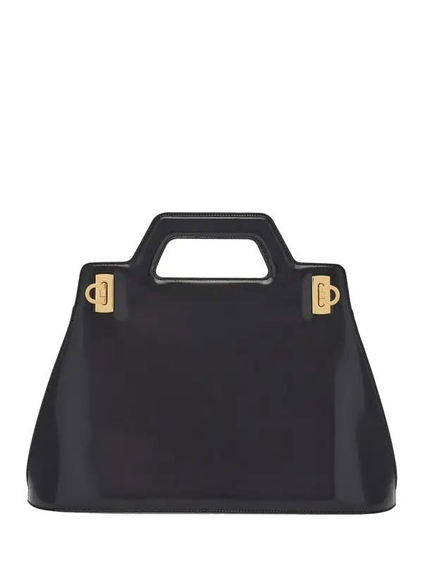 FERRAGAMO Top Handle Tote Bag - Black