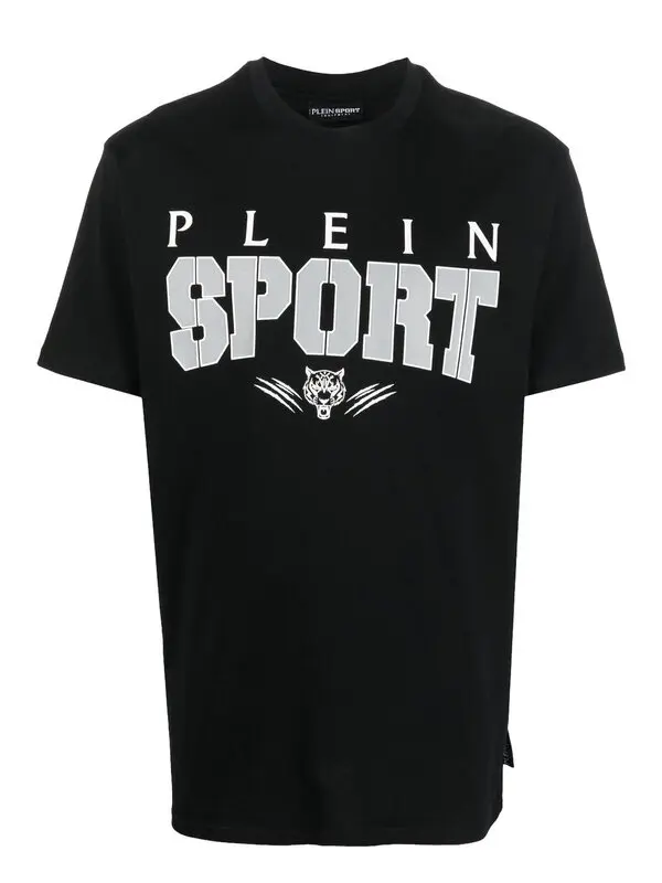PLEIN SPORT Logo-print T-shirt - Black