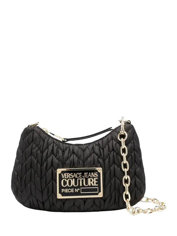 Versace Matelassé Shoulder Bag - Black