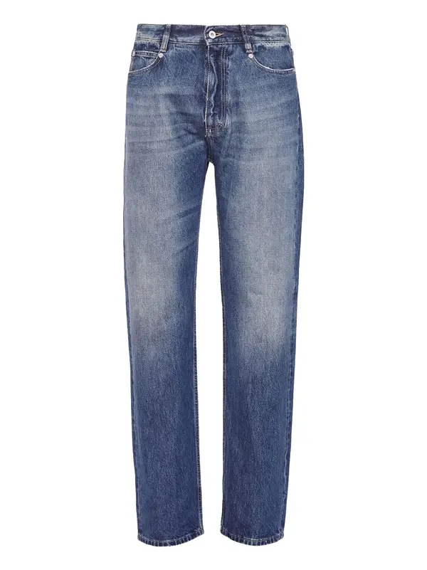 FERRAGAMO Straight-leg Denim Trousers - Blue