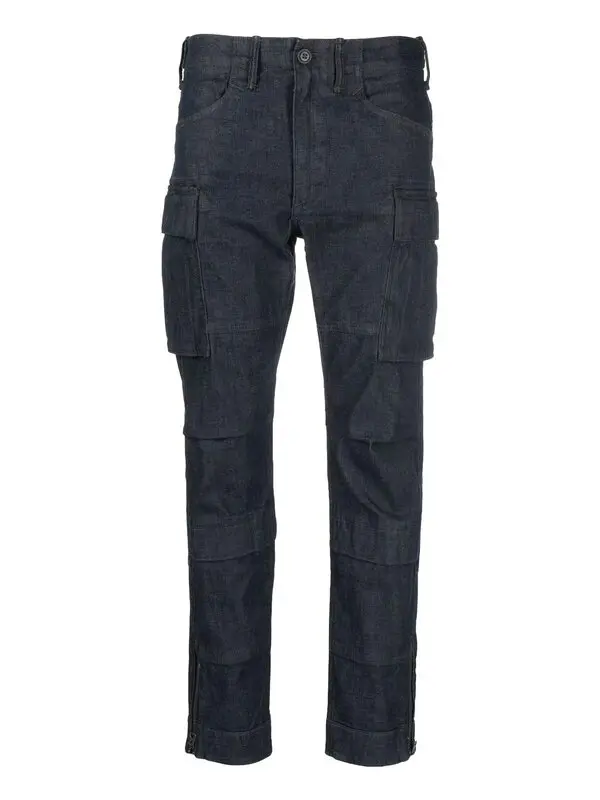 Ralph Lauren Multiple Cargo Pockets Trousers - Blue