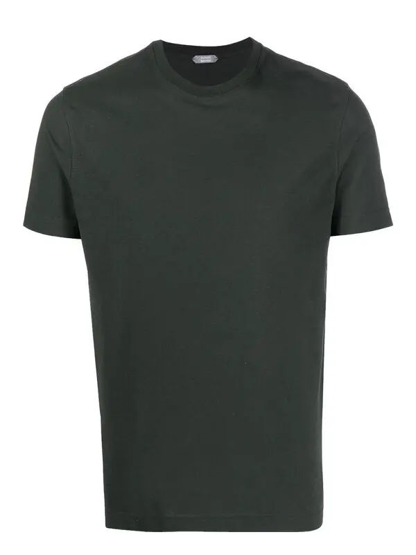ZANONE Crew-neck Cotton T-shirt - Green
