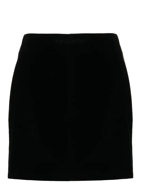 Ermanno Scervino Velvet A-line Mini Skirt - Black