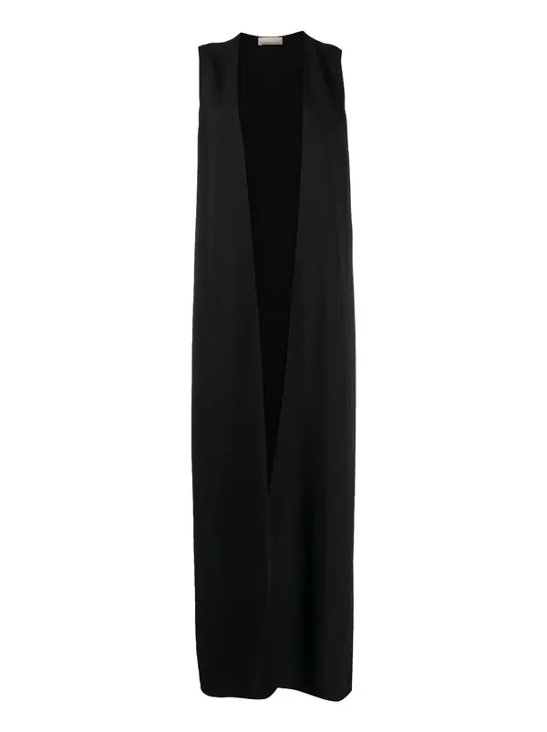 Elie Saab Maxi Gilet - Black