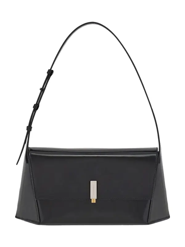 FERRAGAMO Geometric Shoulder Bag - Black